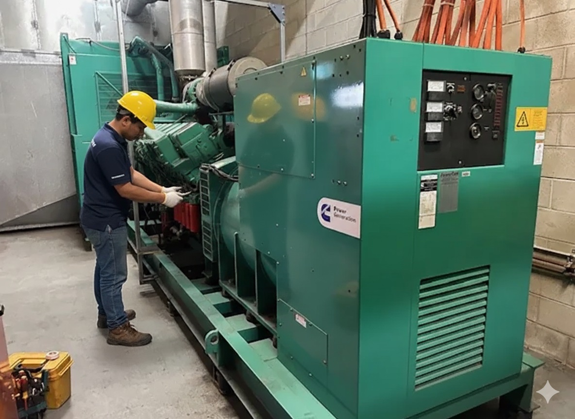 Jasa Service Genset 500 kVA - Instalasi Genset & Panel ATS/AMF